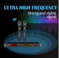 China OEM ODM UHF Professional Wireless Microphone For Performance 105dB SNR for sale