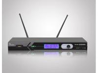 China PLL Synthesized UHF Dual Channel Wireless Microphone System 100M Operating Range for sale