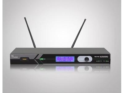 China PLL Synthesized UHF Dual Channel Wireless Microphone System 100M Operating Range for sale