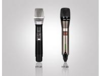 China PLL Synthesized UHF Dual Channel Wireless Microphone System 100M Operating Range for sale
