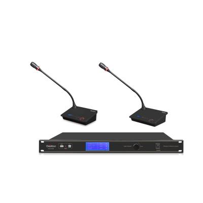 China Desktop Gooseneck Microphone Digital Discussion System Dual Channels GESTTON for sale