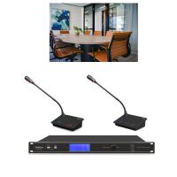 China Desktop Gooseneck Microphone Digital Discussion System Dual Channels GESTTON for sale