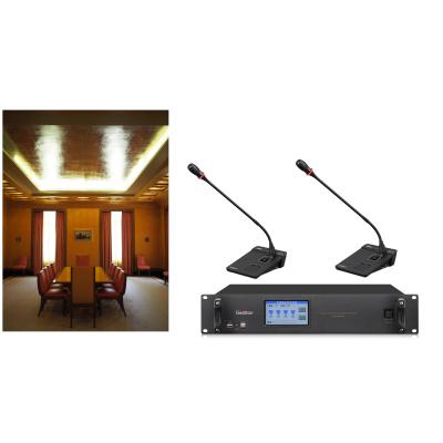 China UHF 4 channels Wireless Conferencing System 128 Unit Camera Tracking for sale