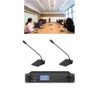 China 126 Units Desktop Conference Microphone system 30MHz Band Width Central Control for sale