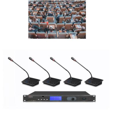 China UHF 4 Channels Voting Wireless Microphone For Video Conferencing 45Hz-18KHz for sale