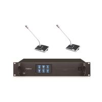 China 483*323*90mm Voting Wired Conference System With Hand In Hand Gooseneck Mic for sale