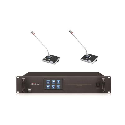 China 483*323*90mm Voting Wired Conference System With Hand In Hand Gooseneck Mic for sale