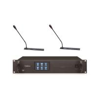 China 110 Units XLR Gooseneck Microphone Wired Conference System With Speaker for sale