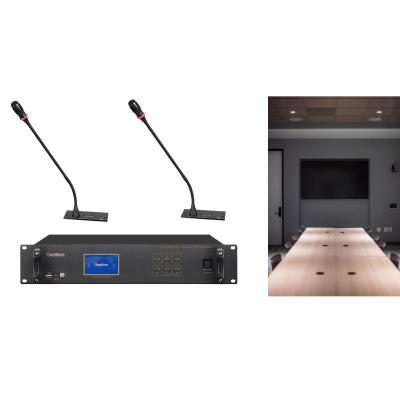 China 1500px Speaking Distance Digital Conference System Main Unit Control for sale