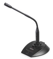 China Noise Canceling Wired Gooseneck Microphone SNR 62dB Desktop Speech Mic for sale