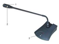 China Multi Channels 4mA Wireless Gooseneck Microphone Cardioid Directional for sale
