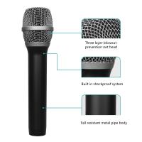 China Metal Mesh Head Studio Condenser Microphone 65dB SNR Podcast Streaming for sale