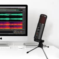 China Wired Cardioid USB Desktop Microphone With Mute Button GESTTON for sale