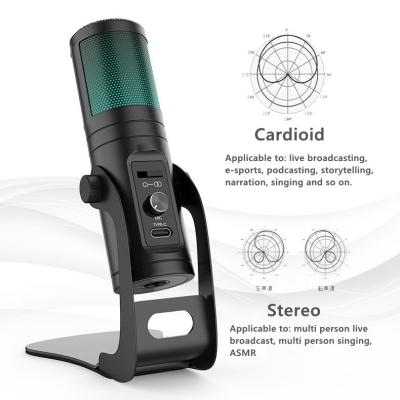 China Bidirectional Stereo Cardioid Vocal Microphone 5V USB c condenser microphone for sale