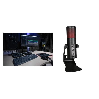 China Desktop Metal Cardioid USB Condenser Microphone Kit With Soundcard for sale