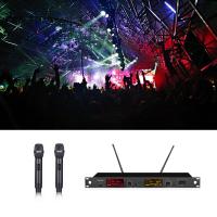 China 120MHz Four Channel UHF Wireless PA Microphone for sale