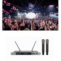 China Rechargeable Handheld Design D733 Digital Professional Uhf Wireless Microphone Mic System for sale
