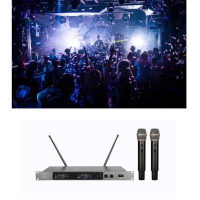 China Professional SLX24 Beta58 UHF Vocal Mic Dual Handheld SM58 Beta87a Bodypack Wireless Microphone SLX4 for sale