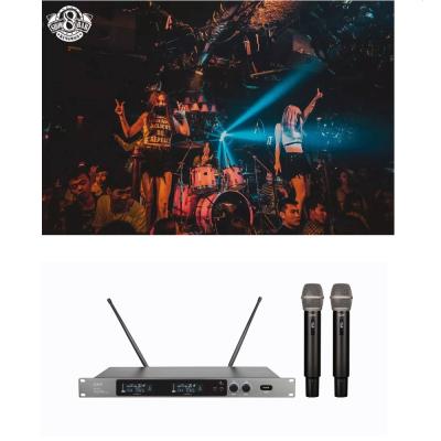China UHF Dual Channels Professional Smartphone Karaoke Speaker With Wireless Microphone for sale