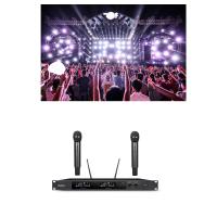 China Chip And Module Design Wireless Lavalier Microphone Dual Channel for sale