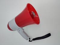 China 240-Seconds Record Portable Powered battery Megaphone Police Siren Bullhorn for sale