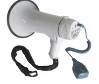 China Talk Siren Music Portable Megaphone Speaker 25W Rechargeable 1 Channel for sale
