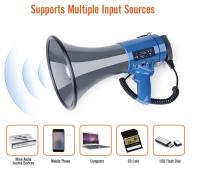 China Dynamic Military Bullhorn Loudspeaker 300m Megaphone Speaker With Mic for sale