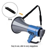 China 50W Military Megaphone Built In Siren 0.3KM Loudspeaker Bullhorn 155 X 255MM for sale