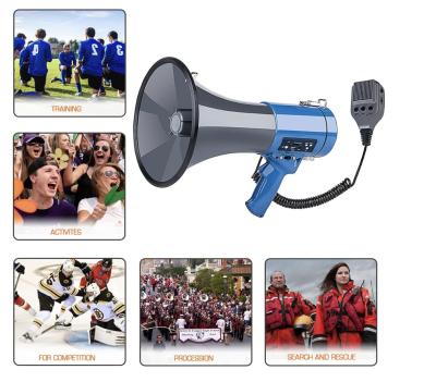 China Anti Bacterial Portable Military Bullhorn Siren Megaphone 50W Professional Bullhorn for sale