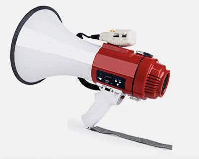 China 25W Raded , 50W Max Multifunctional Megaphone Bullhorn ,10 Hours Up Battery Life for sale