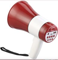 China Alarm Record Voice Portable Lithium Megaphone Recordable Megaphone 1500mAh for sale