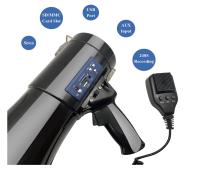 China Music 50W Portable Battery Operated Bullhorn Megaphone For Transport Co Management for sale