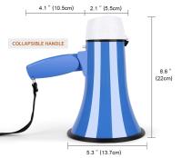 China 70Hz - 20KHz Battery Powered Megaphone Portable Lithium Megaphone 500 X 500 X 370MM for sale