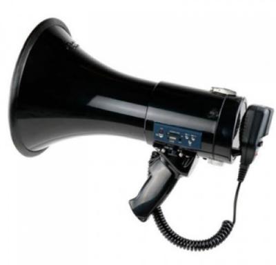 China 8 - 10 Hours Portable Bull Horn Shoulder Strap Battery Operated Bullhorn for sale