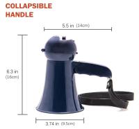 China 0.5 - 0.8KM Public Address Megaphone Portable Bullhorn Built In Siren for sale
