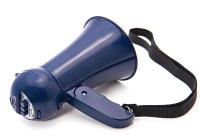 China 20W Public Address Megaphone Siren Mini Portable Megaphone For Outdoor Activities for sale