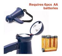 China 20W Public Address Megaphone Siren Mini Portable Megaphone For Outdoor Activities for sale