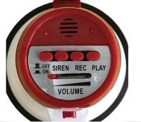 China 7in Lithium Battery Operated Bullhorn Plastic Mega Phone Record Voice  TF Card for sale