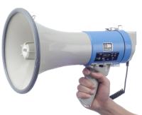 China 8 X 1.5V 25W Recording Megaphone 260S Time Police Siren Horn Recording Voice for sale