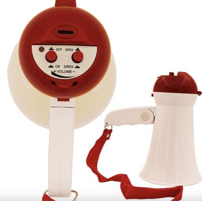 China ABS Bullhorn Foldable Wireless Megaphone With Bluetooth Built In Siren for sale