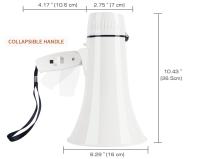 China Portable Lithium Battery Handheld Megaphone Bullhorn 835 X 420 X 500MM for sale