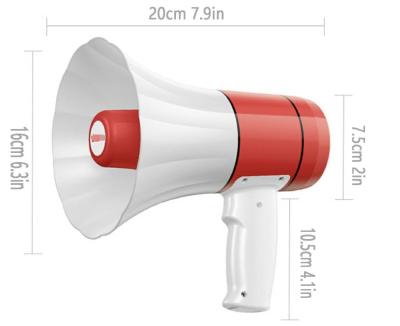China 35W 500m Handheld Megaphone Bullhorn Portable Lithium Battery Megaphone for sale