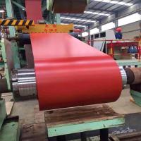 China PPGI 0.45mm THK Color Coated Coil RAL3001/3002 PE JISG3312 for sale