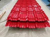 China Red Steel 0.4mm Galvanized Roofing Sheet Glazed Tile Type 25-210-1050mm for sale