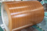 China PPGI 0.5mm THK  Prepainted Galvanized Steel Coil PE JISG3312 Wood Grain Customization for sale