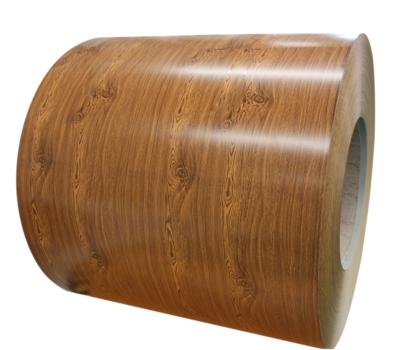 China PPGI 0.5mm THK  Prepainted Galvanized Steel Coil PE JISG3312 Wood Grain Customization for sale