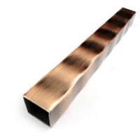 China Rose Gold Stainless Steel Rectangular Tube 60x40mm ASTM A554 304 316 Mirror Finish for sale