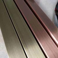 China Rose Gold Stainless Steel Rectangular Tube 60x40mm ASTM A554 304 316 Mirror Finish for sale
