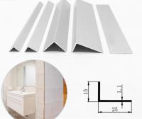 China Brushed Anodized 3 Sided Aluminum Corner Guard Protectors 90 Degree Edge Profile Angles for sale