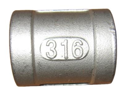 China 150lbs 1/2 1/4 BSP Stainless Steel Female Threaded Equal Coupling Socket Banded for sale